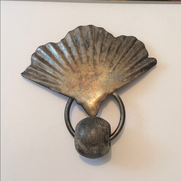 Kate Hines | Jewelry | Vintage Kate Hines Stamped Fan Ball Brooch ...